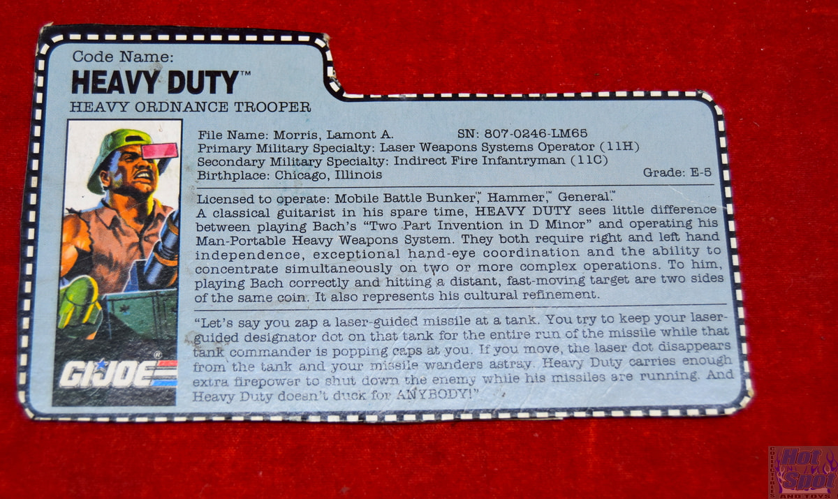 Hot Spot Collectibles and Toys - 1991 Heavy Duty File Card