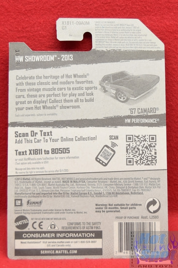 Hot Spot Collectibles and Toys - '67 Camaro Summit Racing 244/250 HW ...