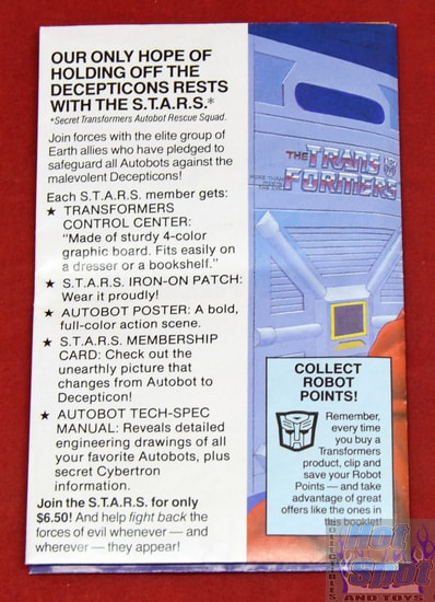 Hot Spot Collectibles and Toys - 1985 Transformers Catalog Special ...