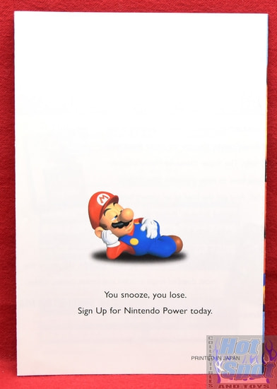 Hot Spot Collectibles and Toys - Super Mario 64 Player's Guide Offer Insert